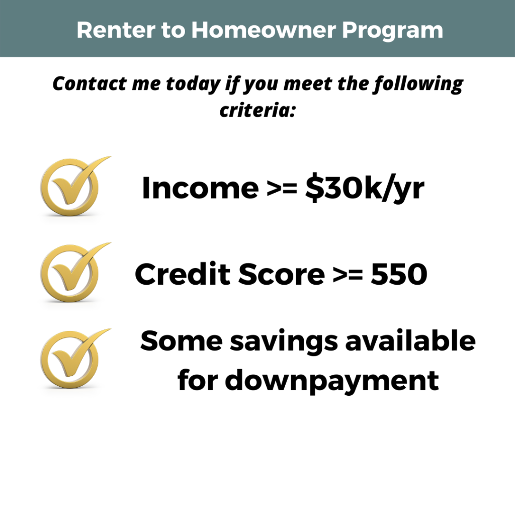 Renter to Homeowner Program | My DMV Life - Real Estate